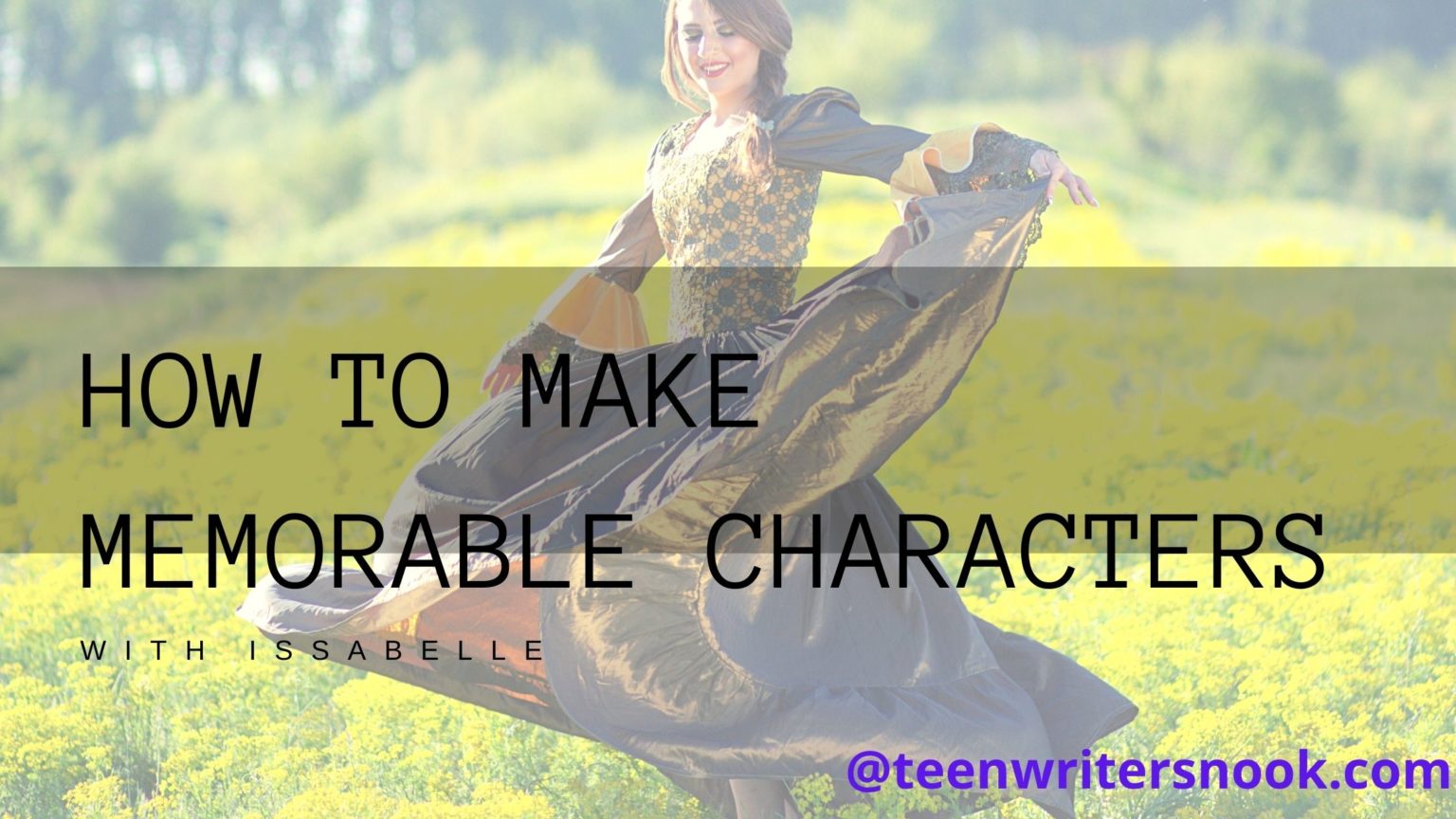 How to Make Memorable Characters Part Five: My Attempt at Character ...